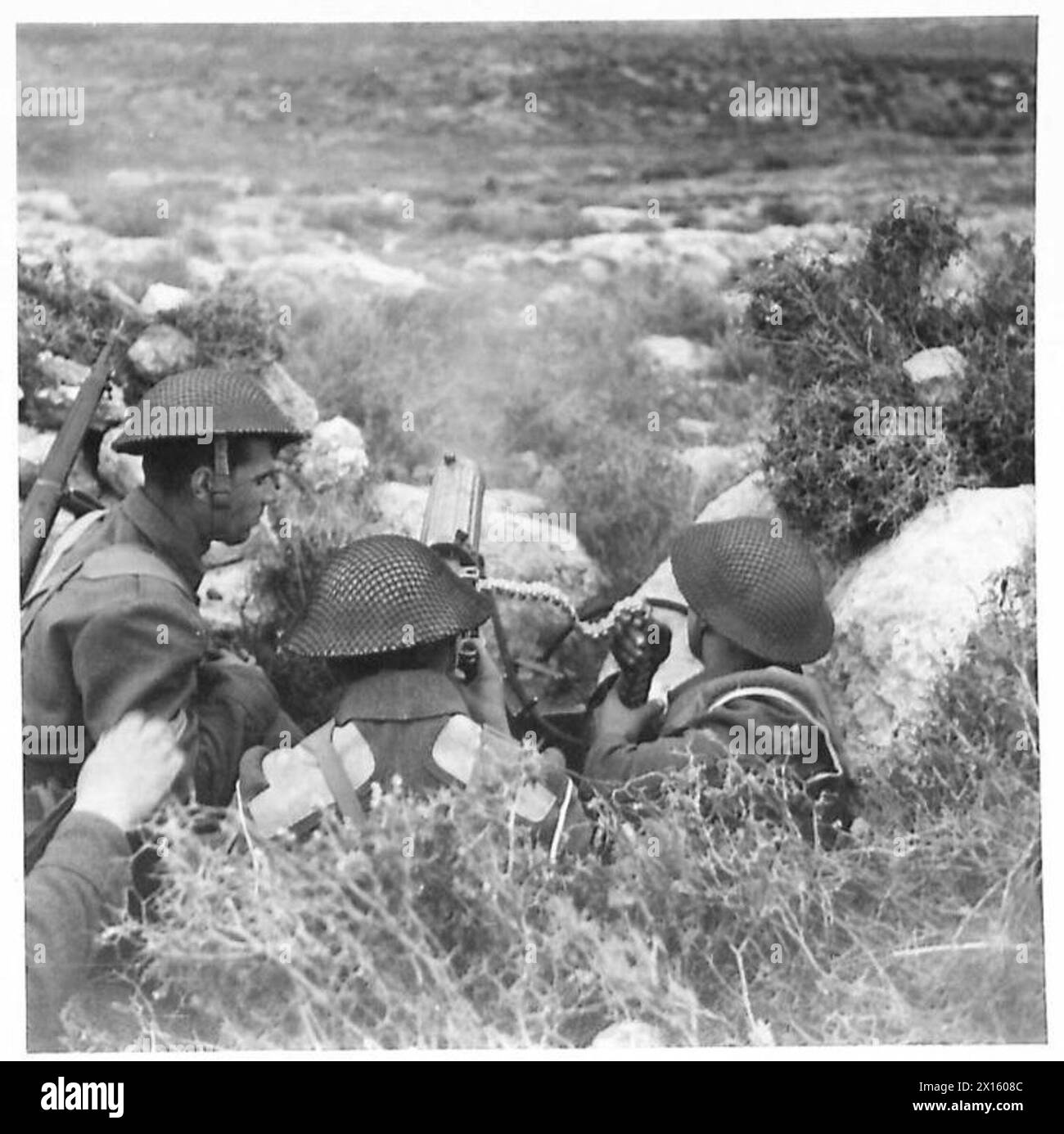 A GREEK ARMY IN TRAINING - The machine gun in action , British Army ...