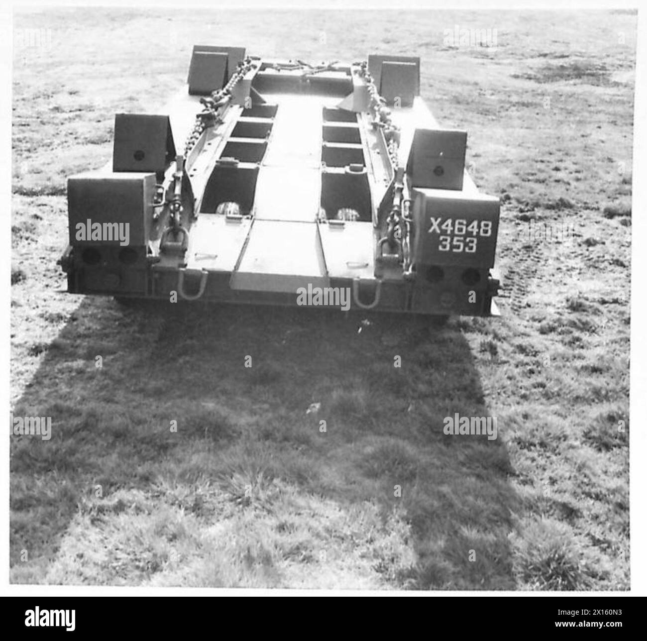 A 40-ton trailer, the tank transporter 'Rogers' W.D. No. X4648353, was ...
