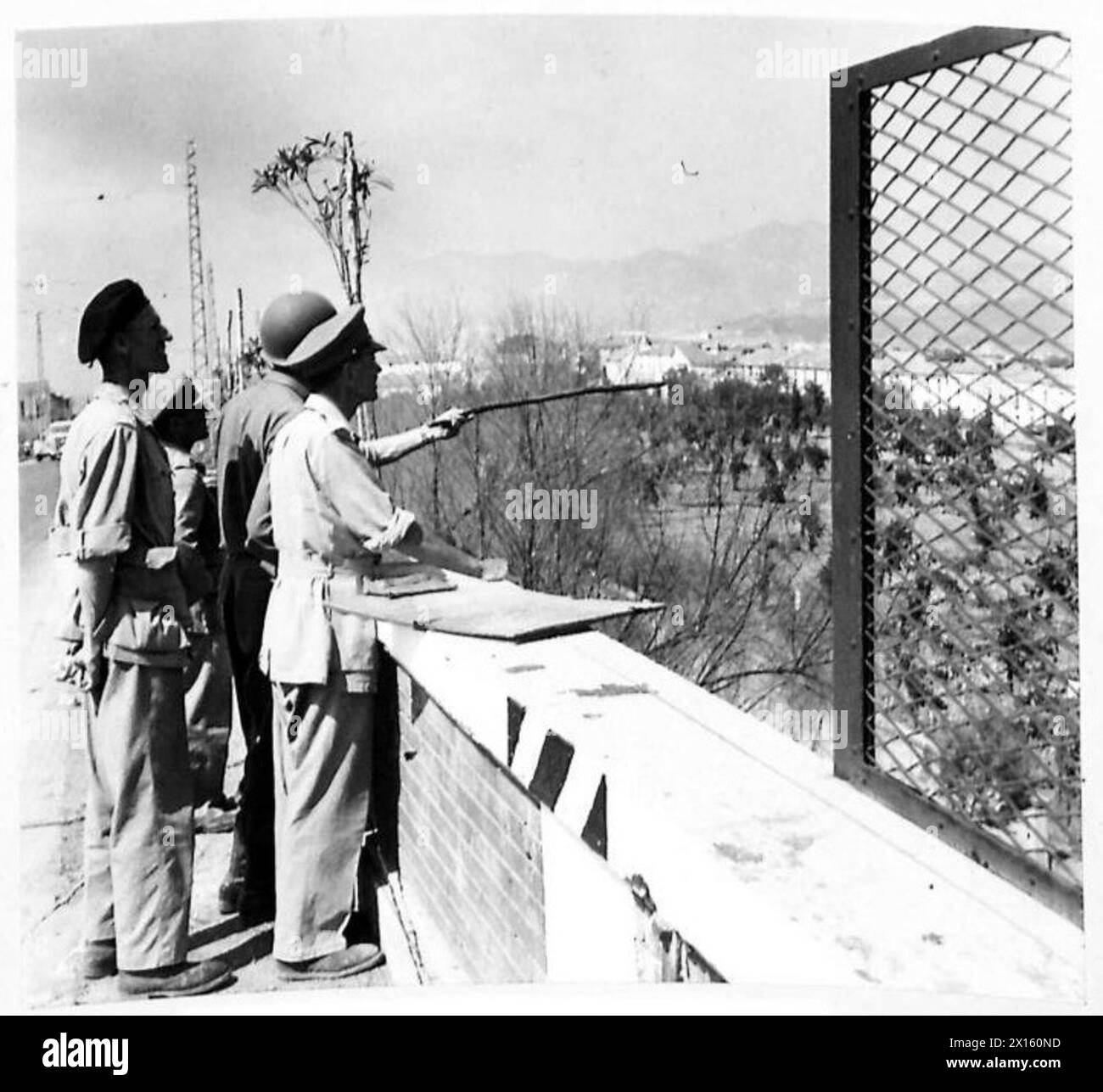 General Alexander and General Mark Clark confer on enemy positions at ...