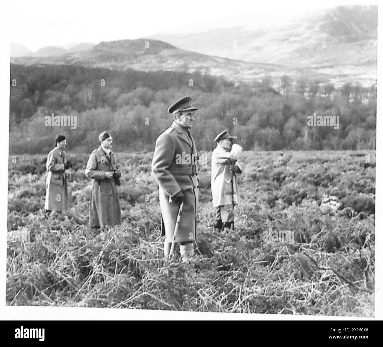 AN EXERCISE IN SCOTLAND - C-in-C Home Forces, General Sir Bernard Paget ...