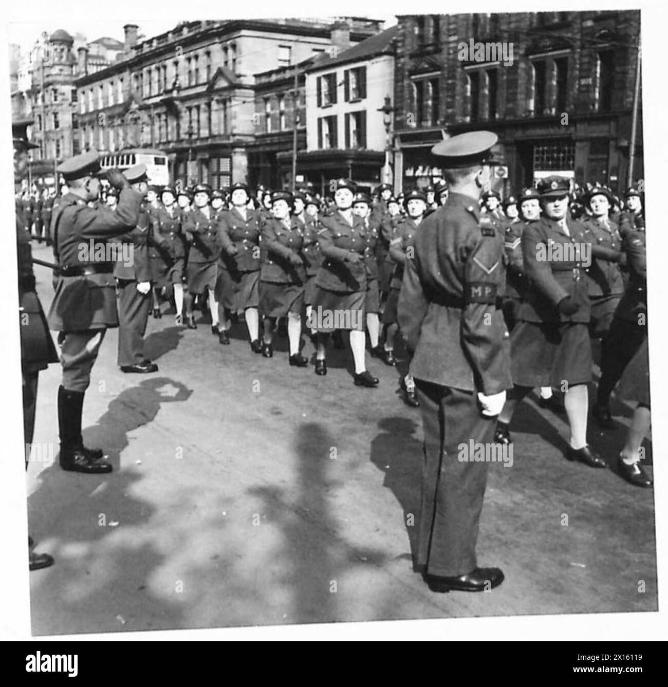 BELFAST AREA CHURCH PARADE - Major General V.H.B. Majendie takes the ...