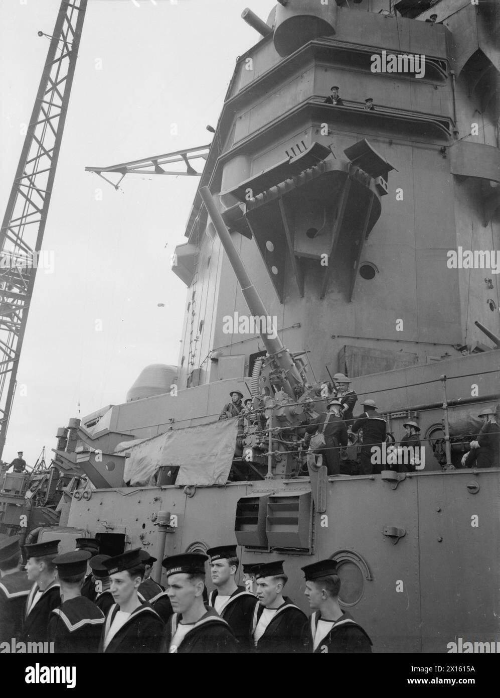 ON BOARD HMS RODNEY. 1940, AT SEA, ON BOARD THE BATTLESHIP HMS RODNEY ...