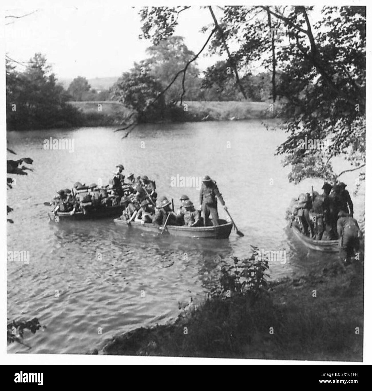 PACK ANIMALS GO WHERE LORRIES CANNOT - Troops crossing a river in ...