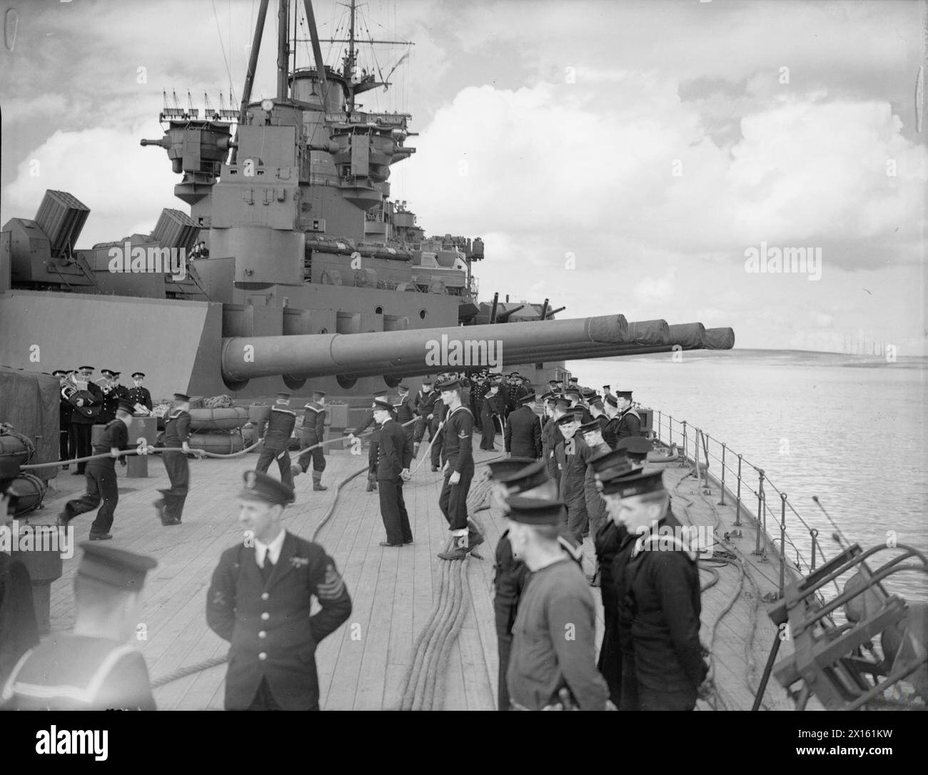 ON BOARD THE BATTLESHIP HMS PRINCE OF WALES. 20 APRIL 1941. - View of ...