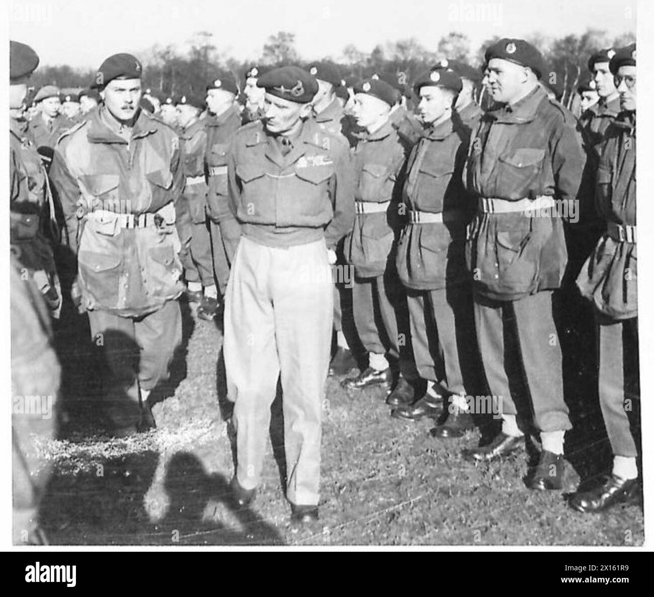 GENERAL MONTGOMERY INSPECTS ALLIED TROOPS - C-in-C inspecting 24th Fd ...