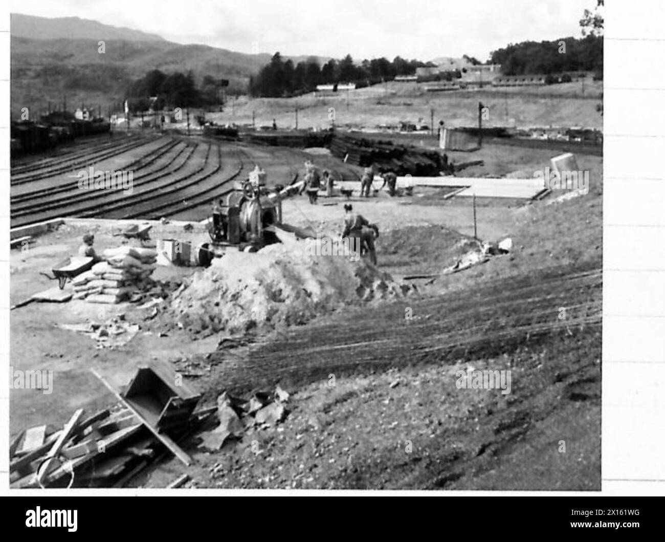 SPECIAL ASSIGNMENT FOR TN. 5 - Tank ramps under construction , British ...