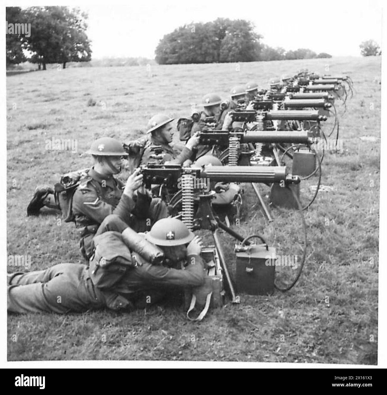A MACHINE GUN BATTALION IN TRAINING - The Sergeant instructs his ...