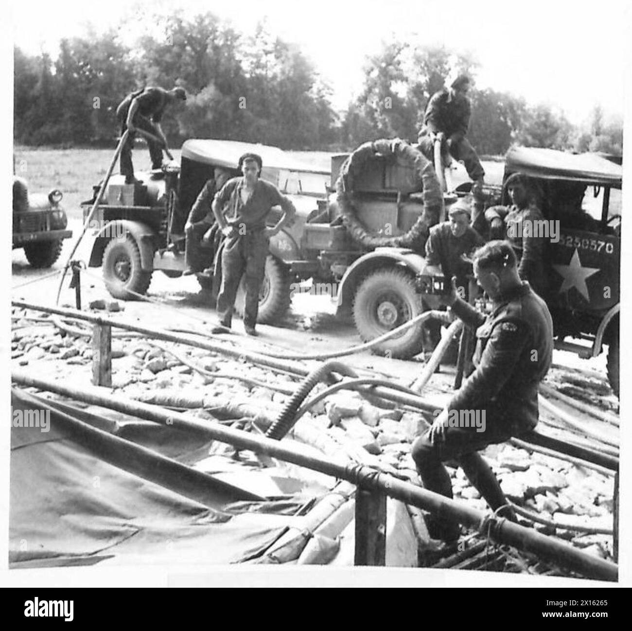 British sanitation section Black and White Stock Photos & Images - Alamy
