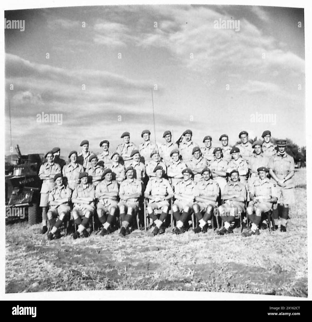 Members of the 56th Recce Regiment, 78th Division, including decorated ...