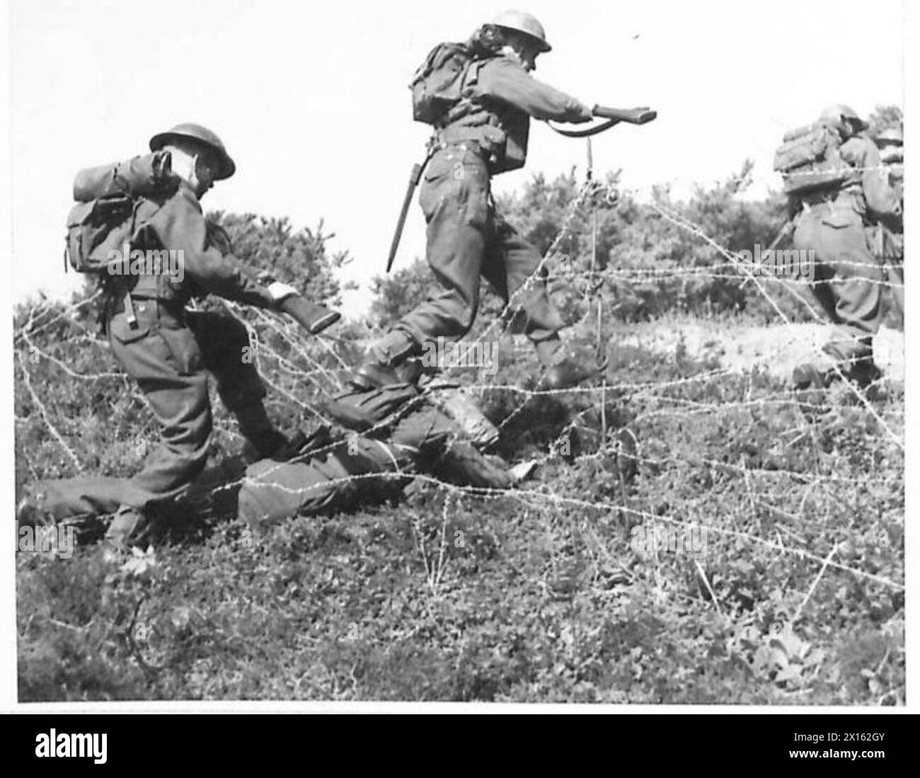 BRITAIN S SHOCK TROOPS - Infantrymen developing the technique of ...