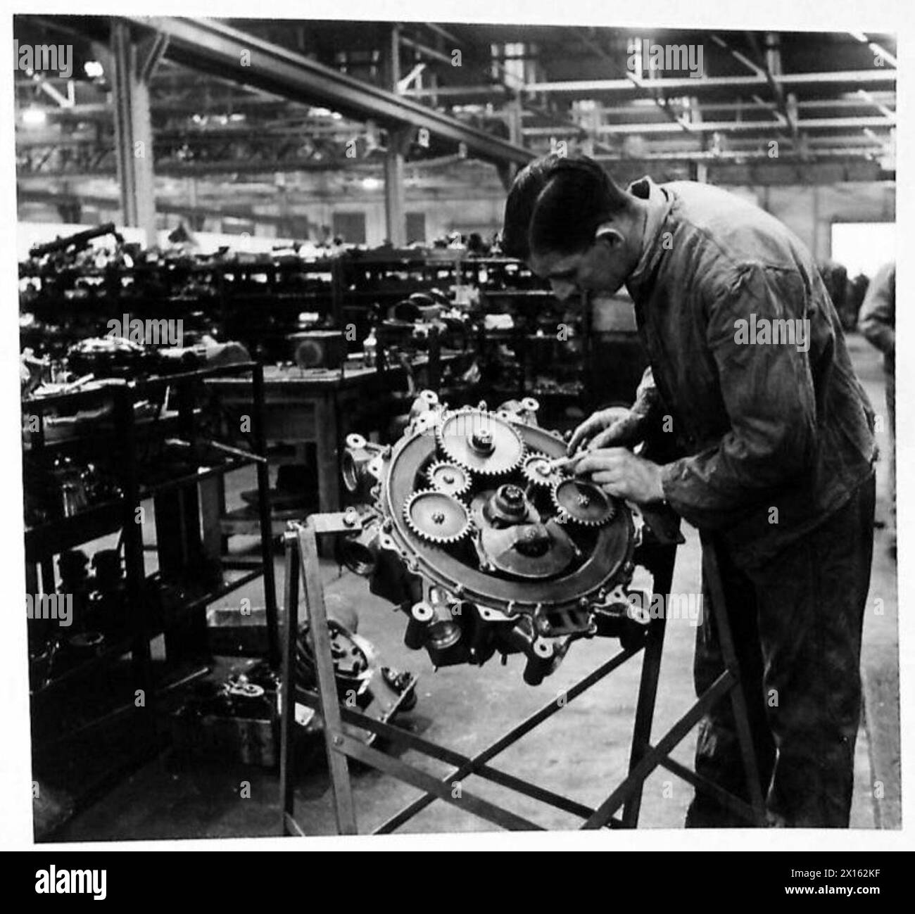 COORDINATION OF JIGS & TOOLS - Engines and assemblies photographed at ...