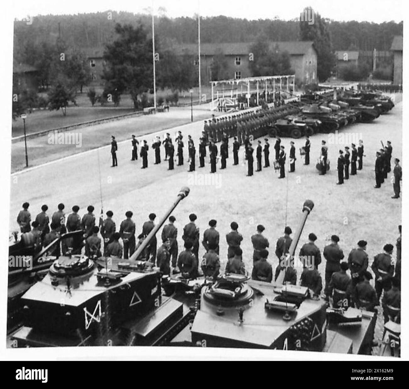 Field Marshal Montgomery, serving as Colonel Commandant, is honored by ...