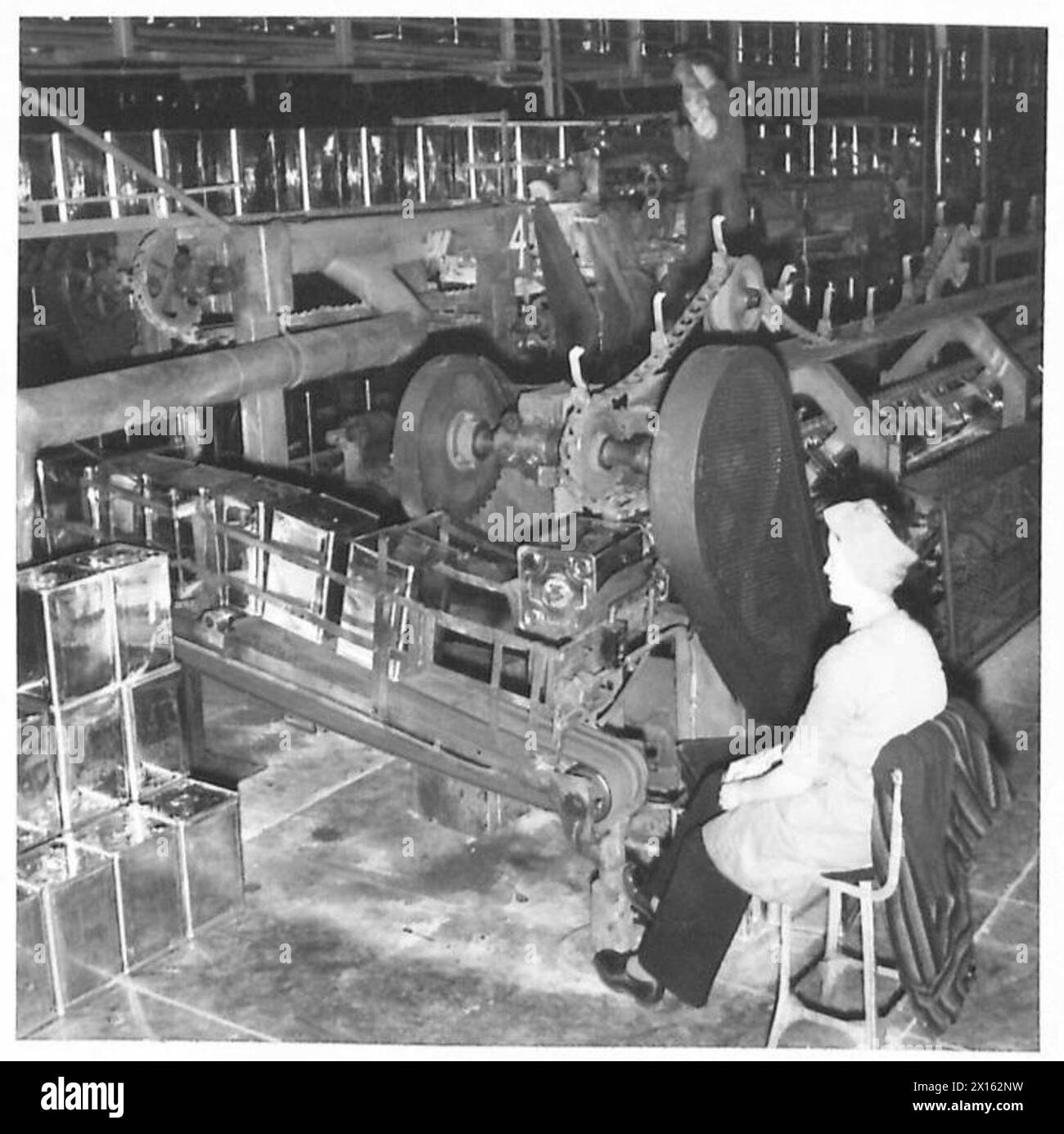 BASE PETROL FILLING DEPOT AT NEATH - General view showing the cans ...