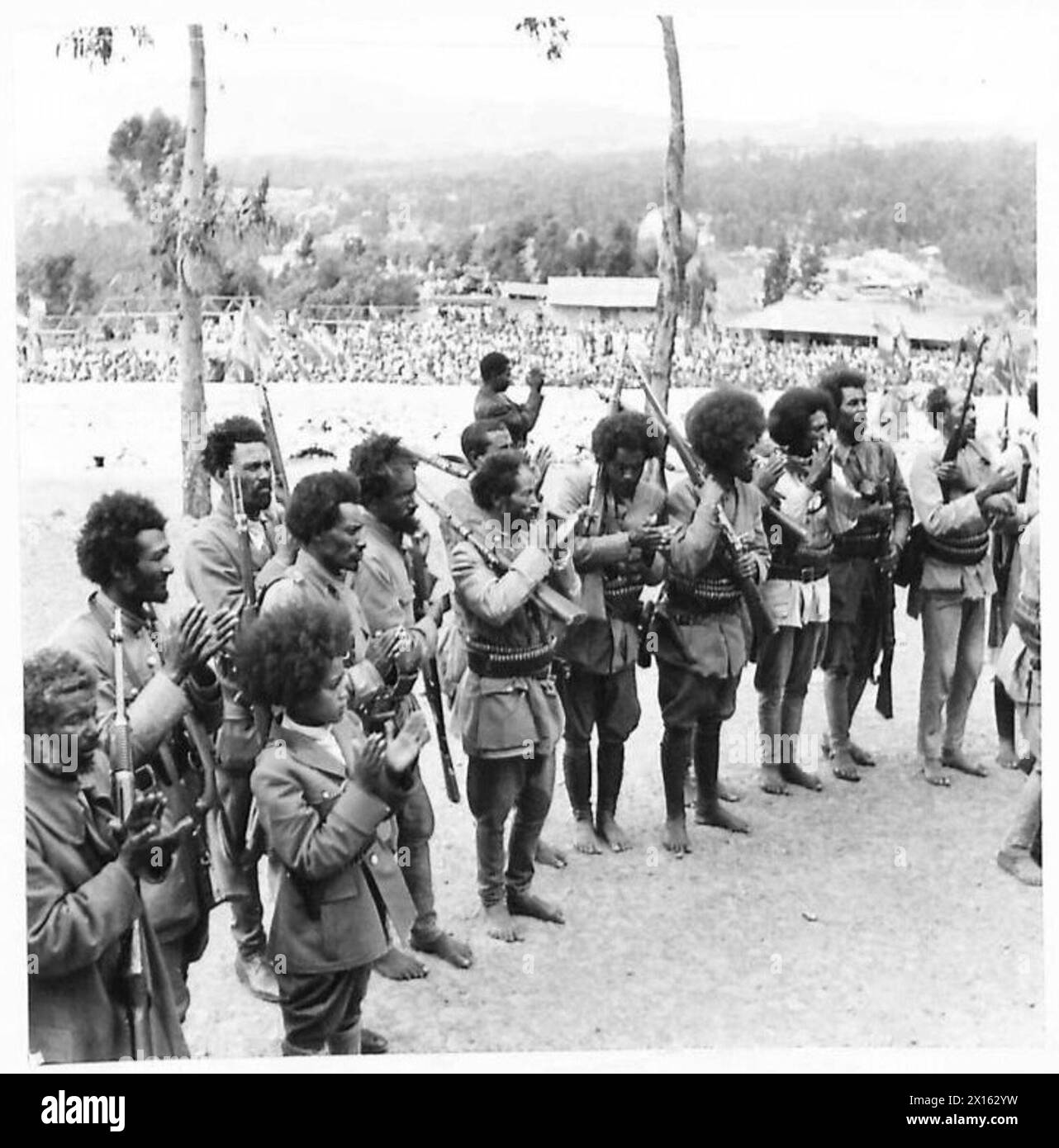 HAILLE SALASSIE ENTERS ADDIS ABABA - Some of the Abyssinian patriot ...