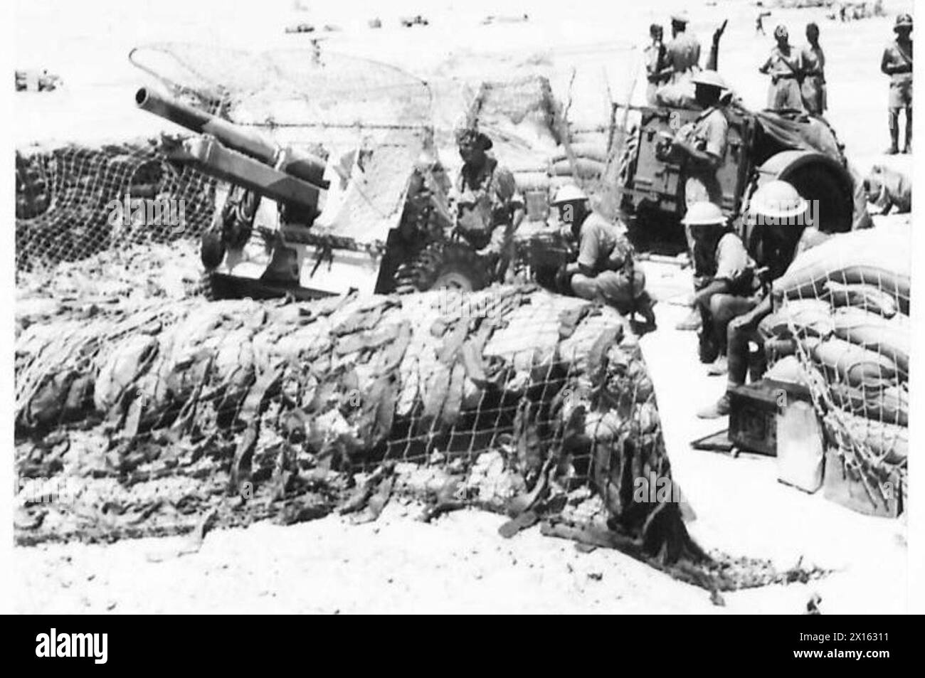 A British Army gun was repaired by a desert blacksmith, placed into a ...