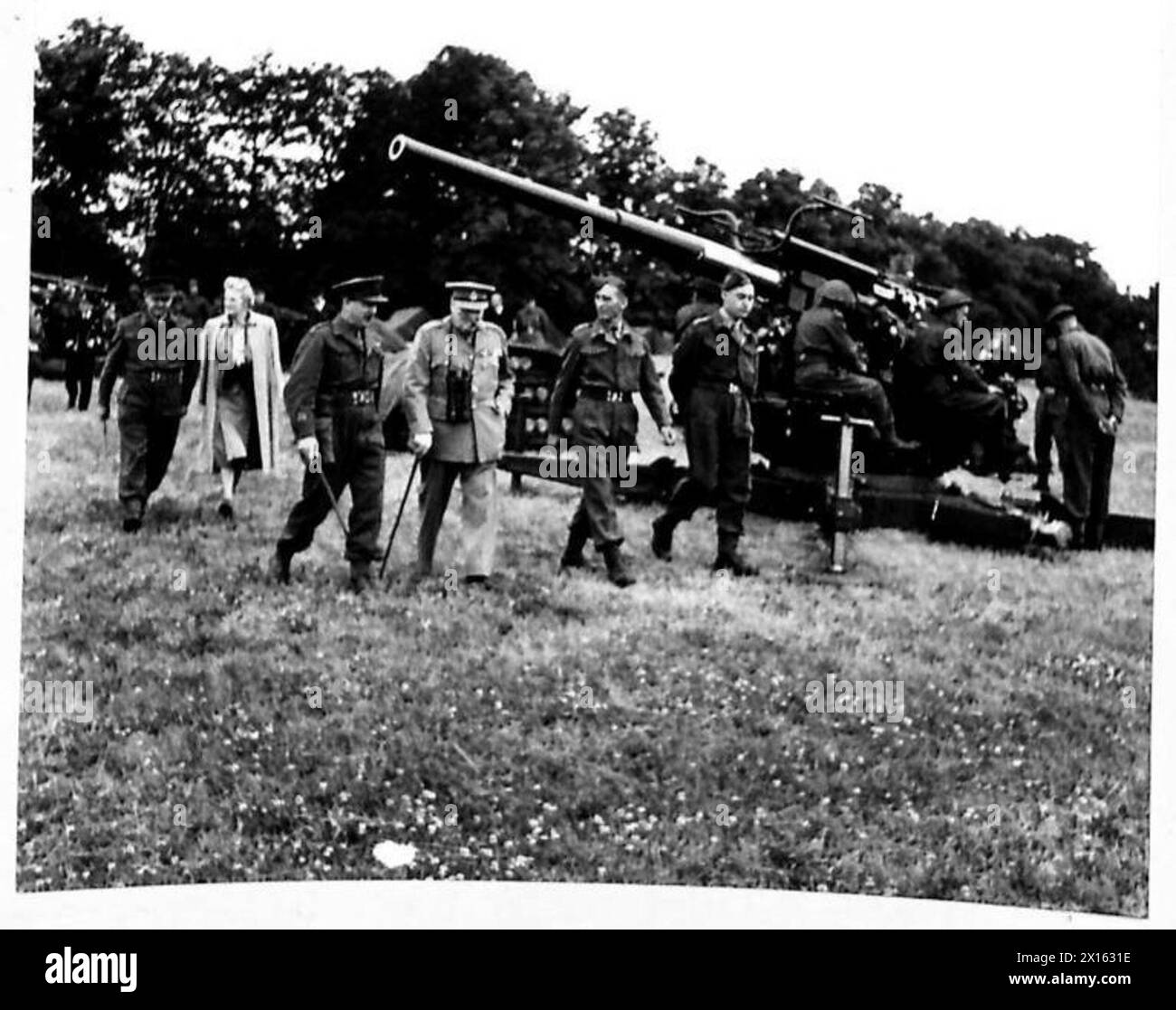 MR. CHURCHILL SEES ANTI-FLYING BOMB DEFENCES - Mr. Churchill ...