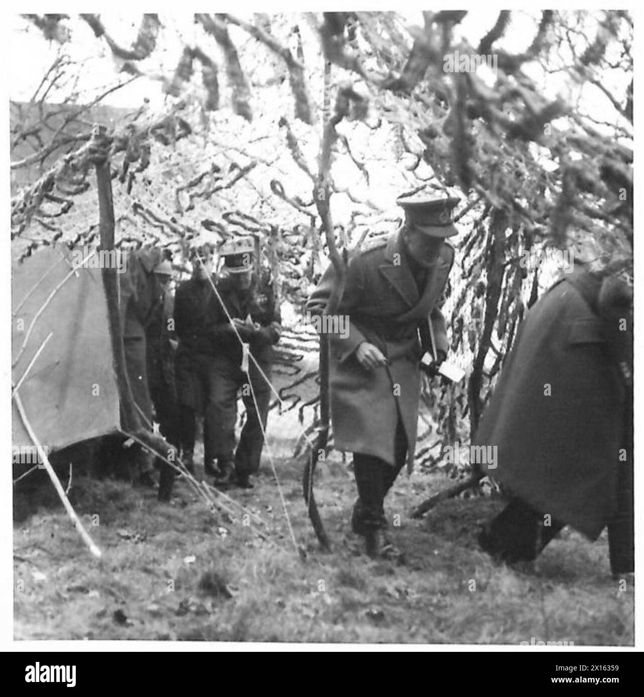 SPARTAN EXERCISE - C in C General Paget with Air Vice Marshal Sir ...