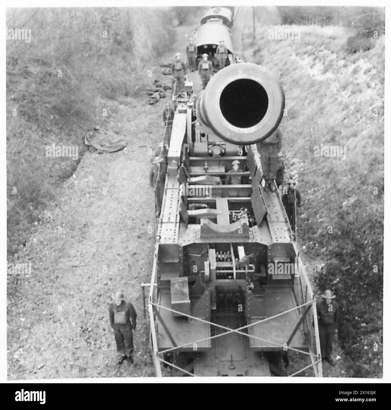 The nameplate is visible on a very large railing-mounted gun ...