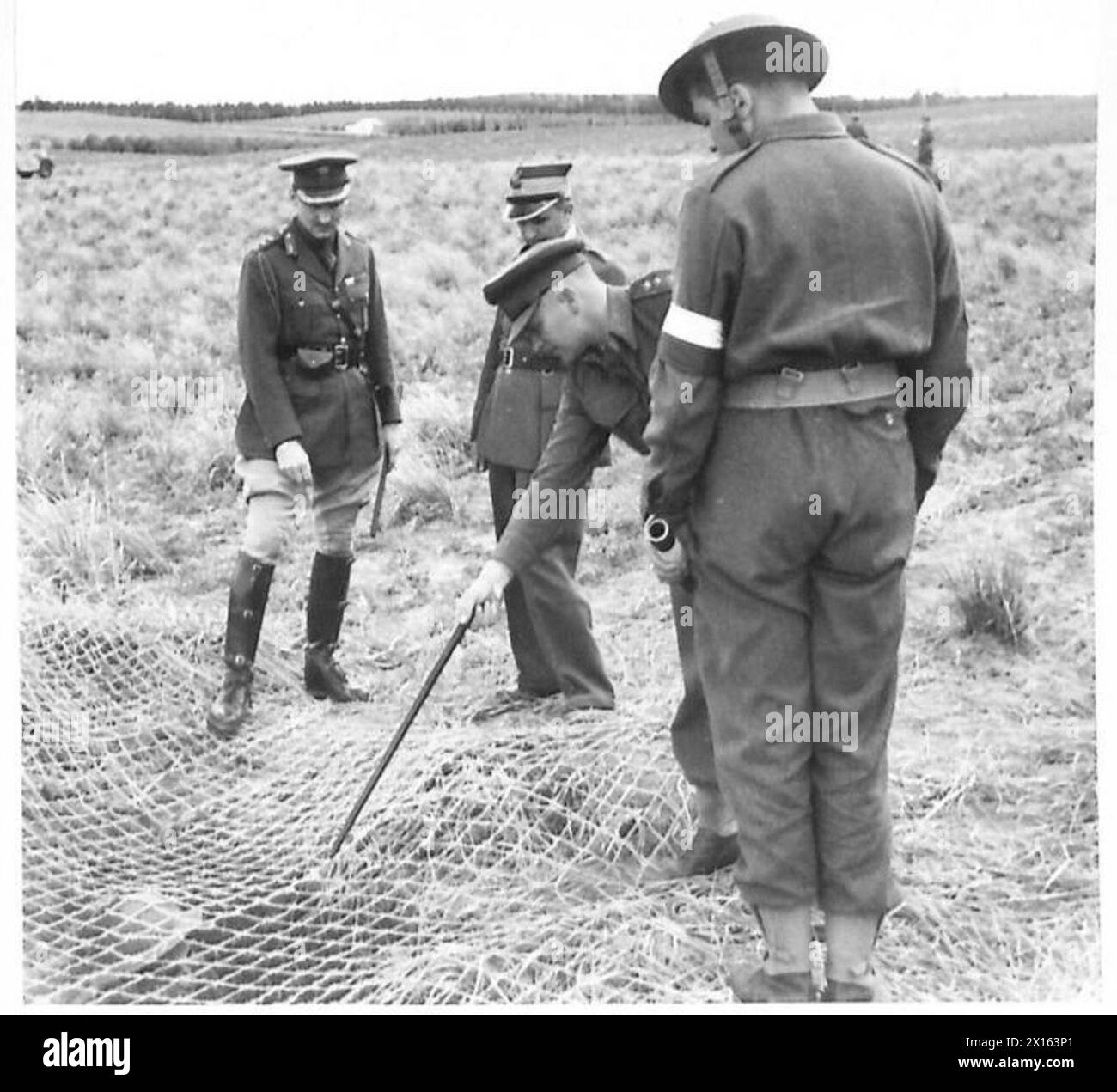 Prince Peter inspects a Brigade Signal Office while observing training in the Greek Army Stock ...