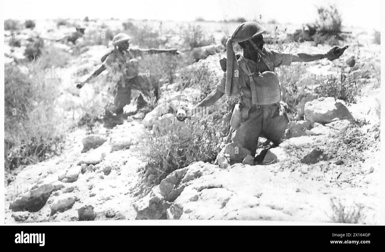 PHOTOGRAPHS OF AN INDIAN DIVISION IN THE WESTERN DESERT - A tank ...