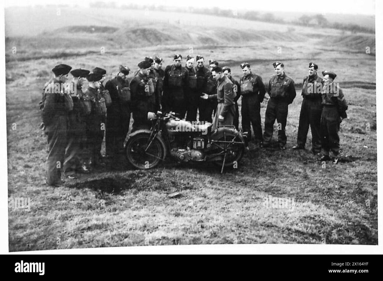 TRAINING AN ARMY DRIVER - A class of motor cyclists receiving ...