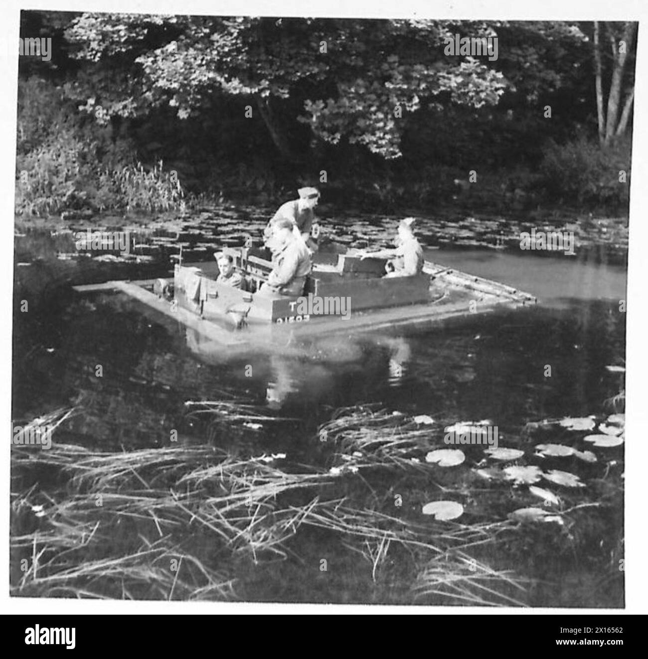 Waterborne amphibious carriers are in operation, supporting British ...