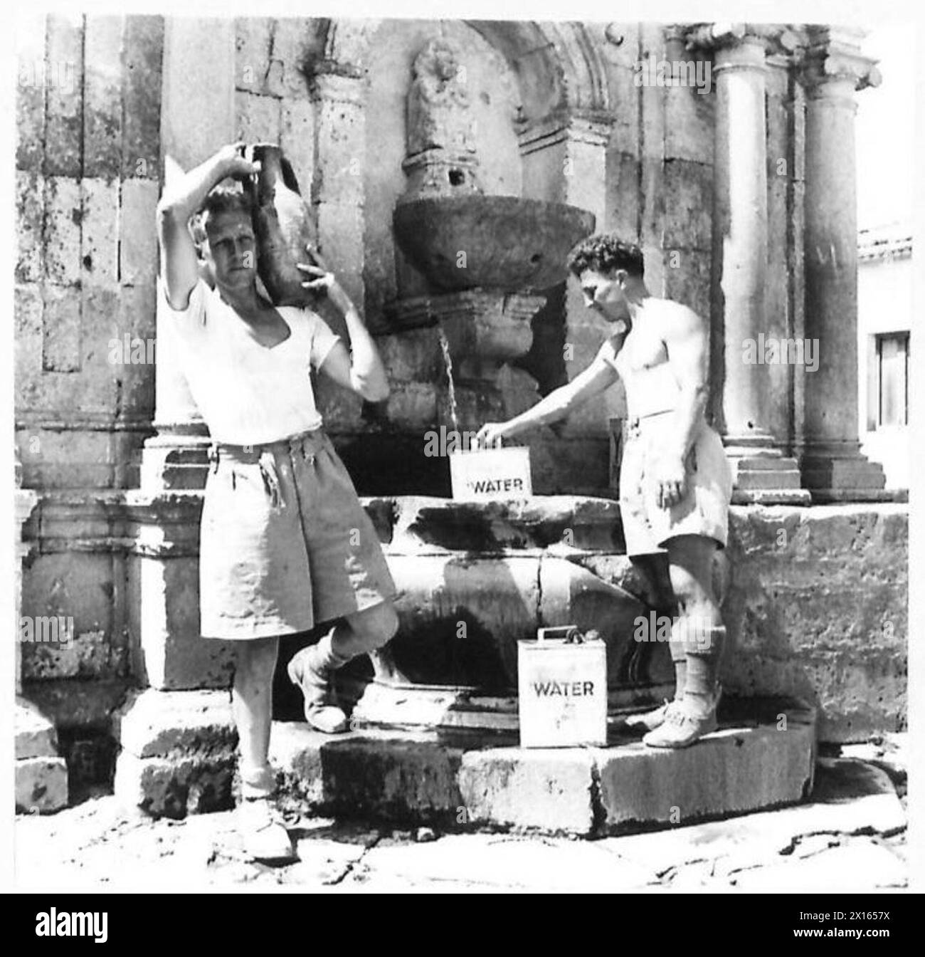 INVASION OF SICILY - Driver Worth of Preston, on left, and Driver ...