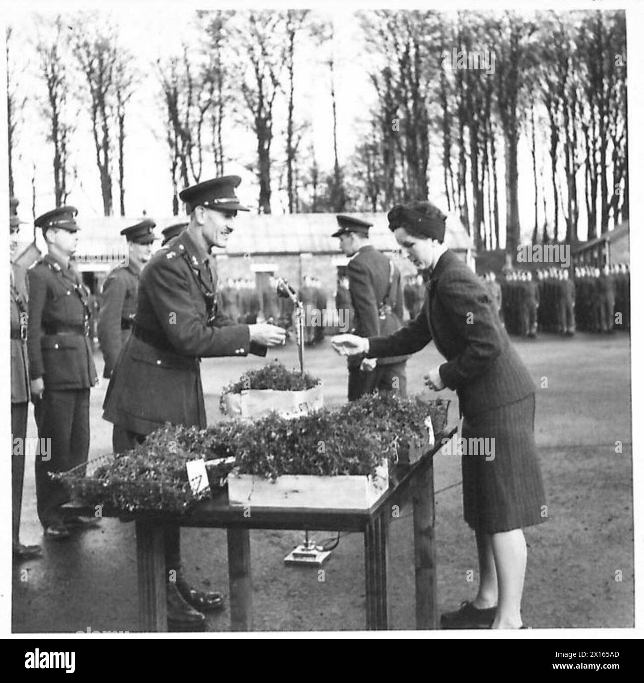 SHAMROCK DAY - The C.O. Lt.Col. R.A. Heard, MC., Commandant of 25th ITC ...