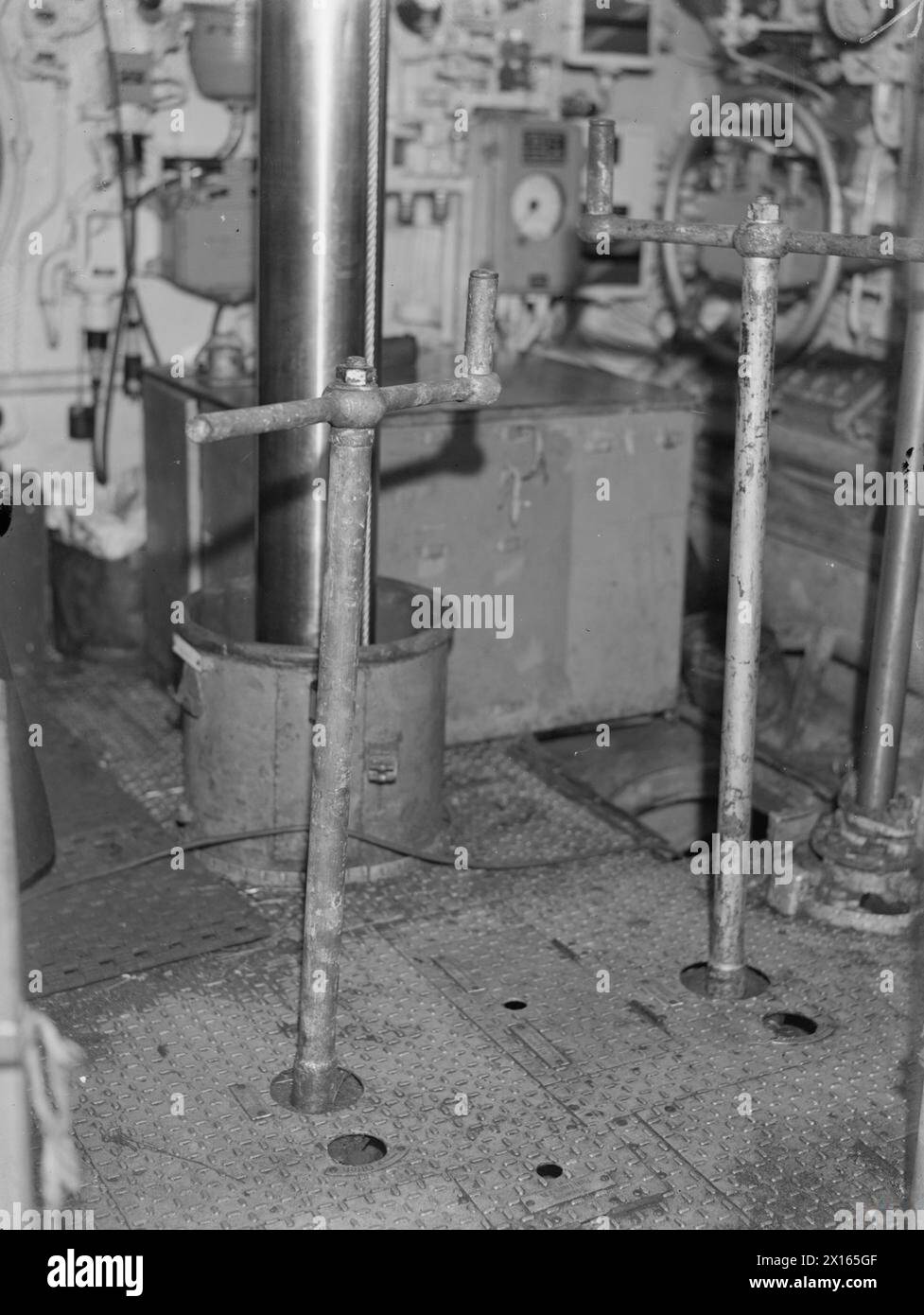 INTERIOR OF HM SUBMARINE GRAPH, CAPTURED GERMAN U-BOAT (U570). OCTOBER ...