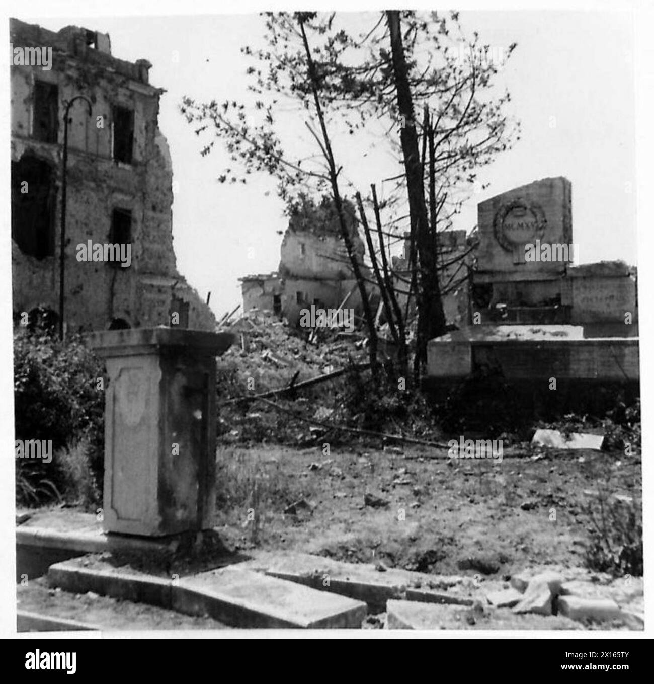 FIFTH ARMY : VARIOUS - Wrecked buildings in Cisterna Di Littoria ...