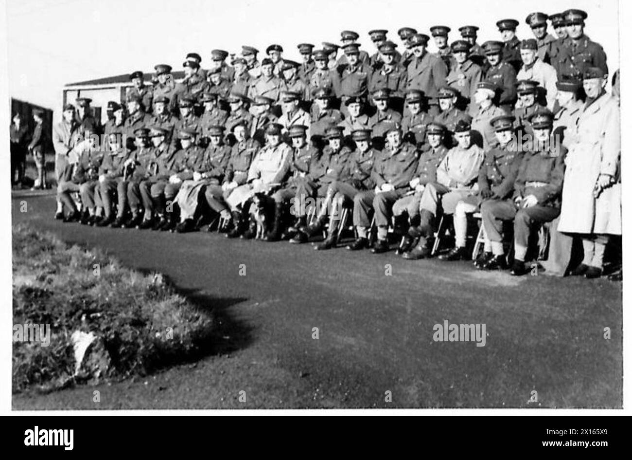 Senior generals are photographed during their visit to the School of ...