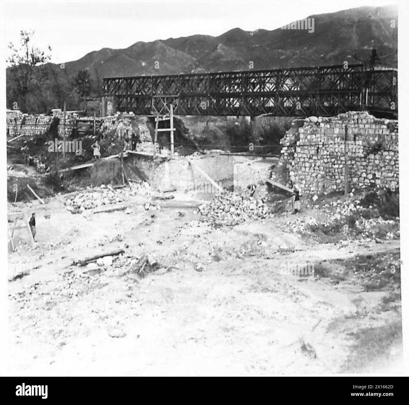 Floodwaters caused road damage in Italy during autumn, with water ...