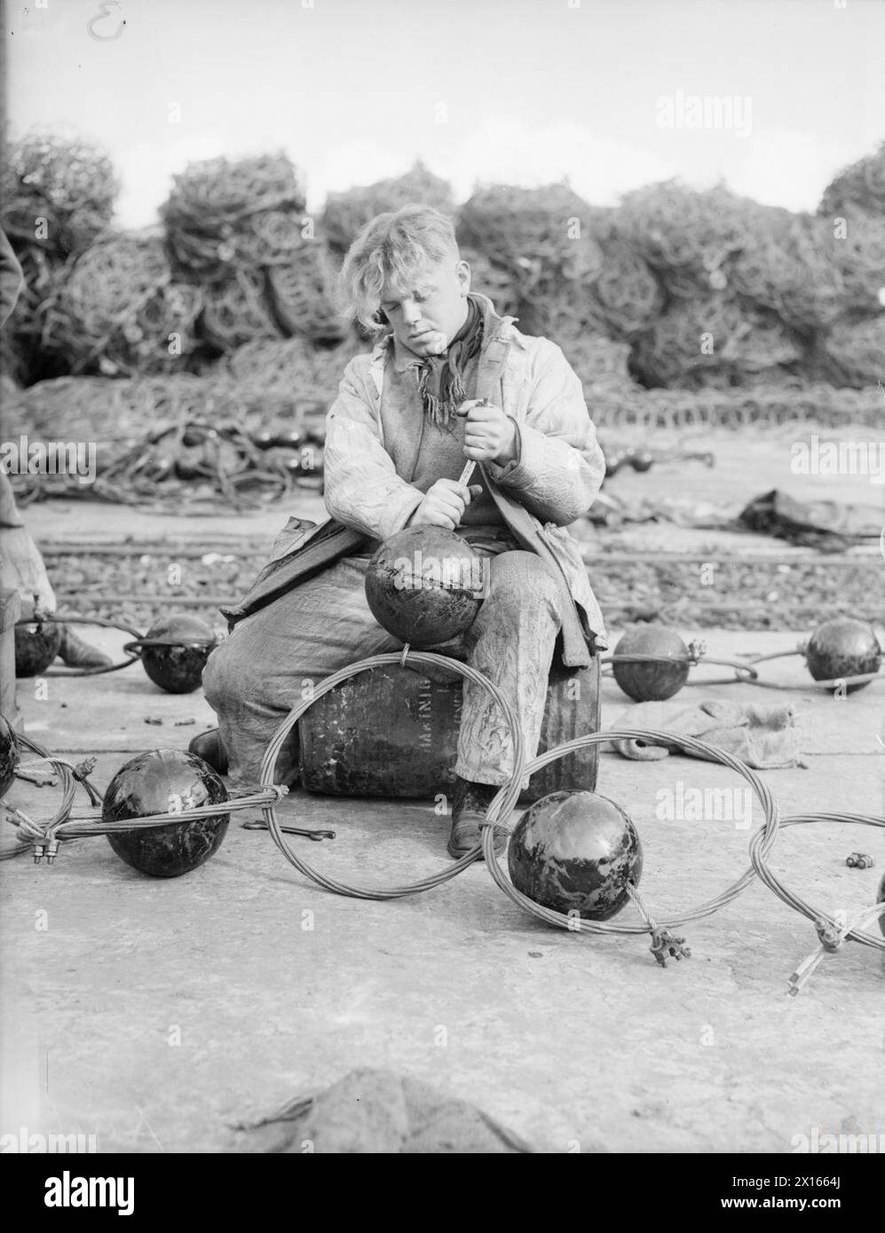 Anti submarine net hi-res stock photography and images - Alamy