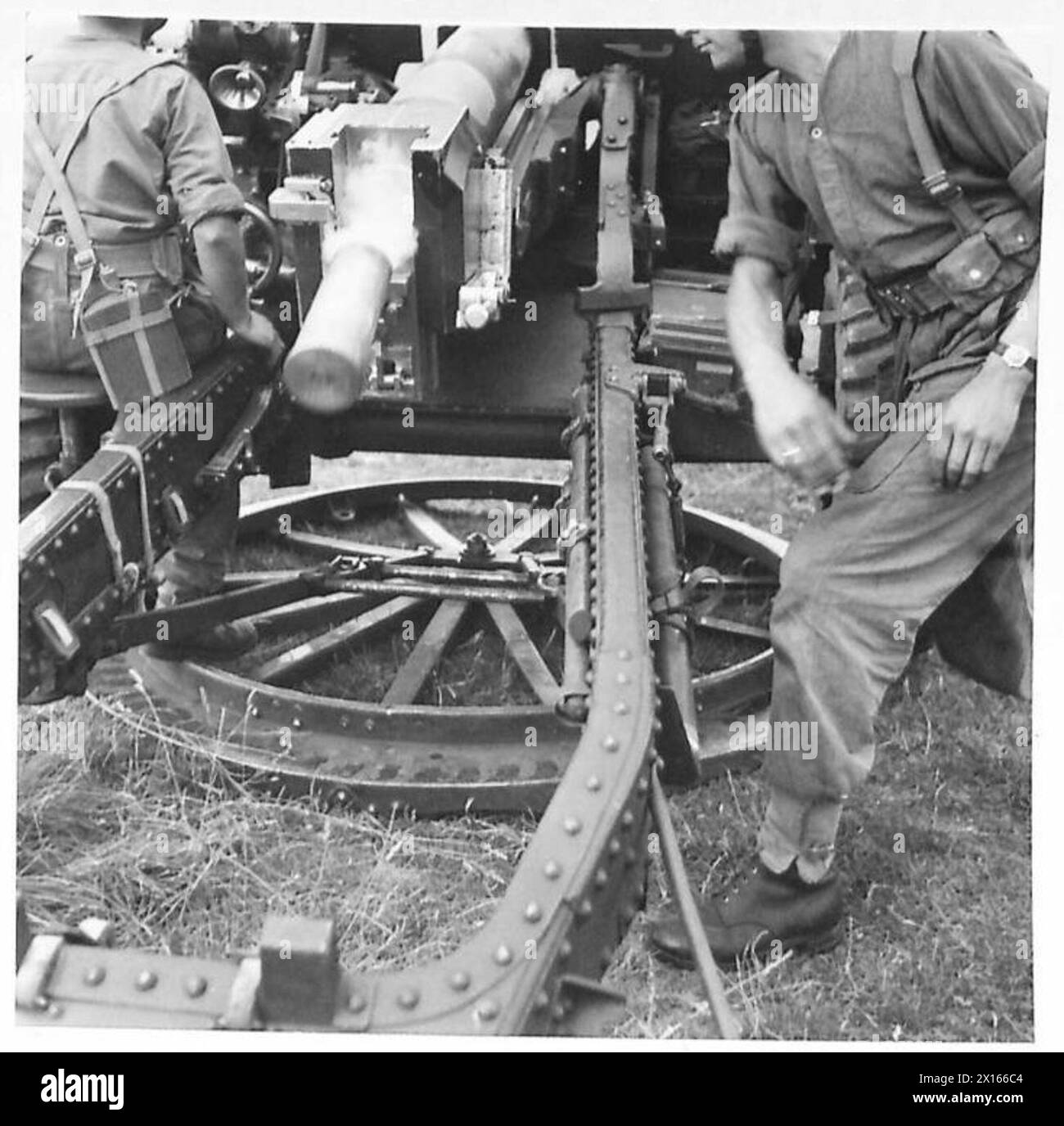 A FIELD REGIMENT OF THE ROYAL ARTILLERY - The empty cartridge case ...