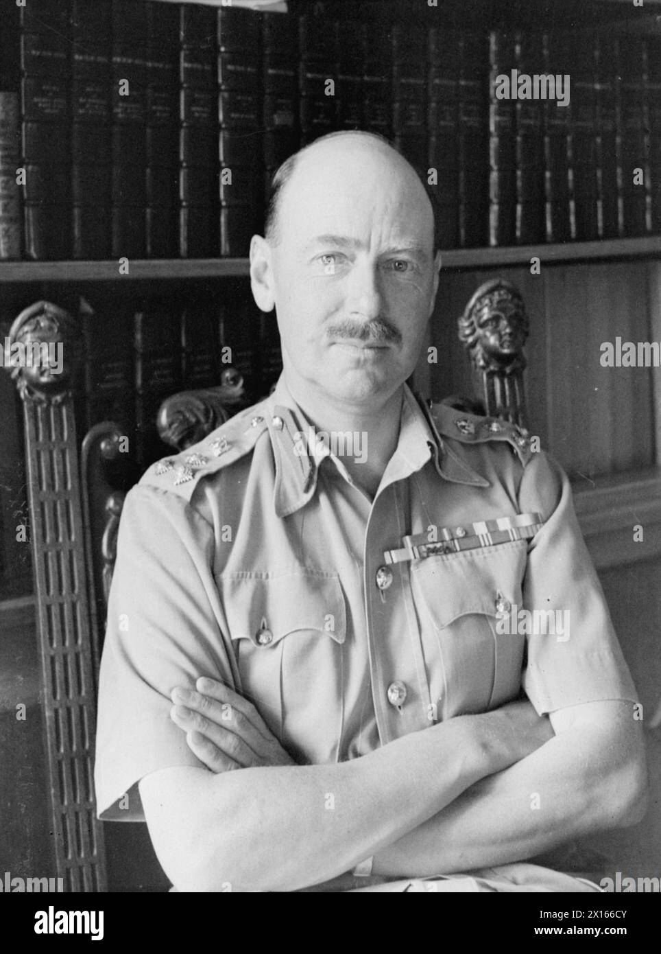 Portrait photograph of General Sir John Mariott taken by Cecil Beaton ...