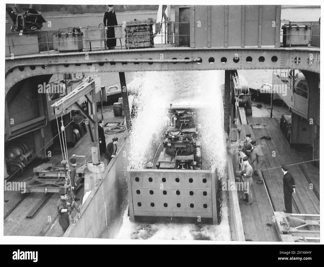 Ship being launched Cut Out Stock Images & Pictures - Alamy