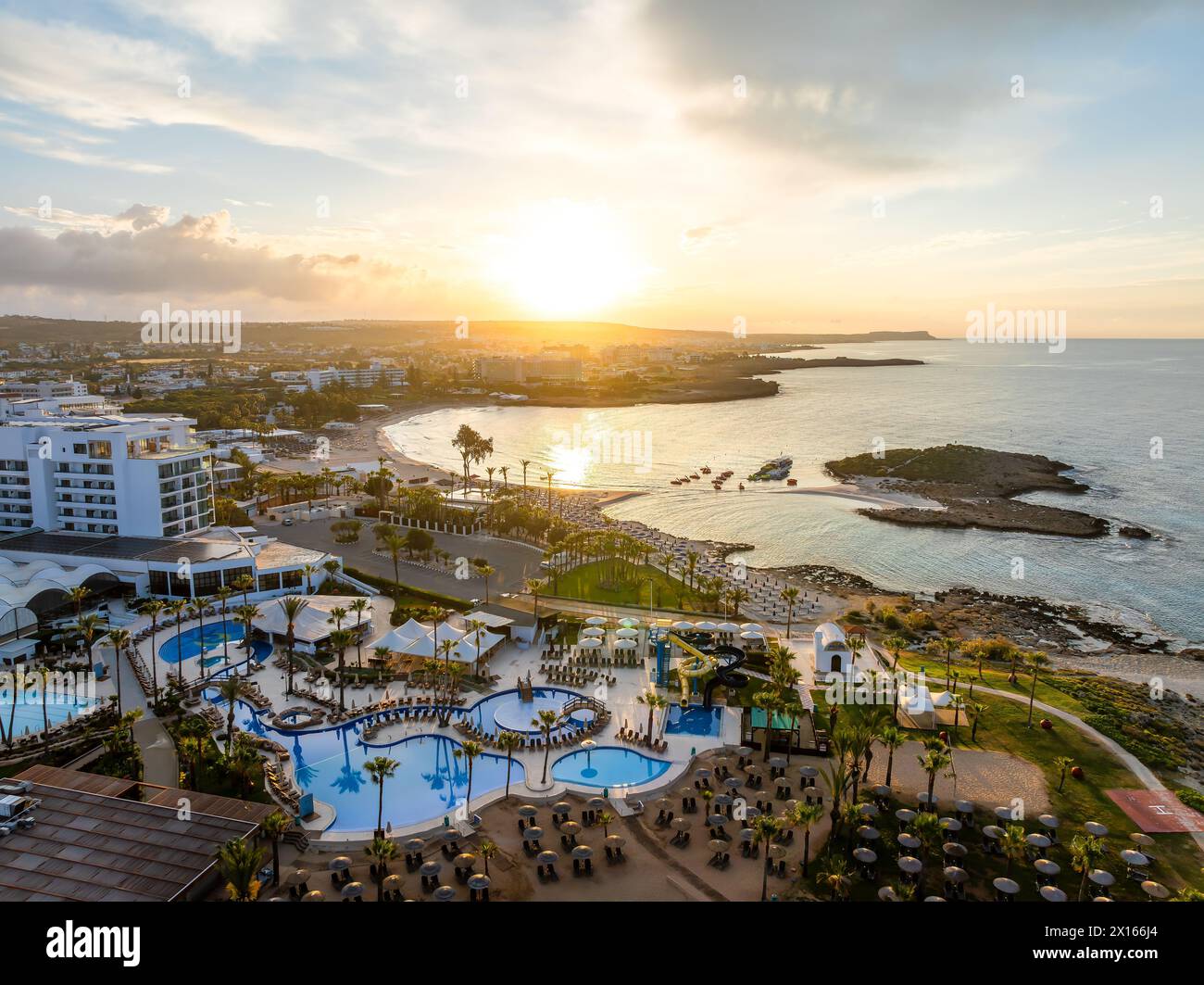 Sunrise beach protaras cyprus hi-res stock photography and images - Alamy