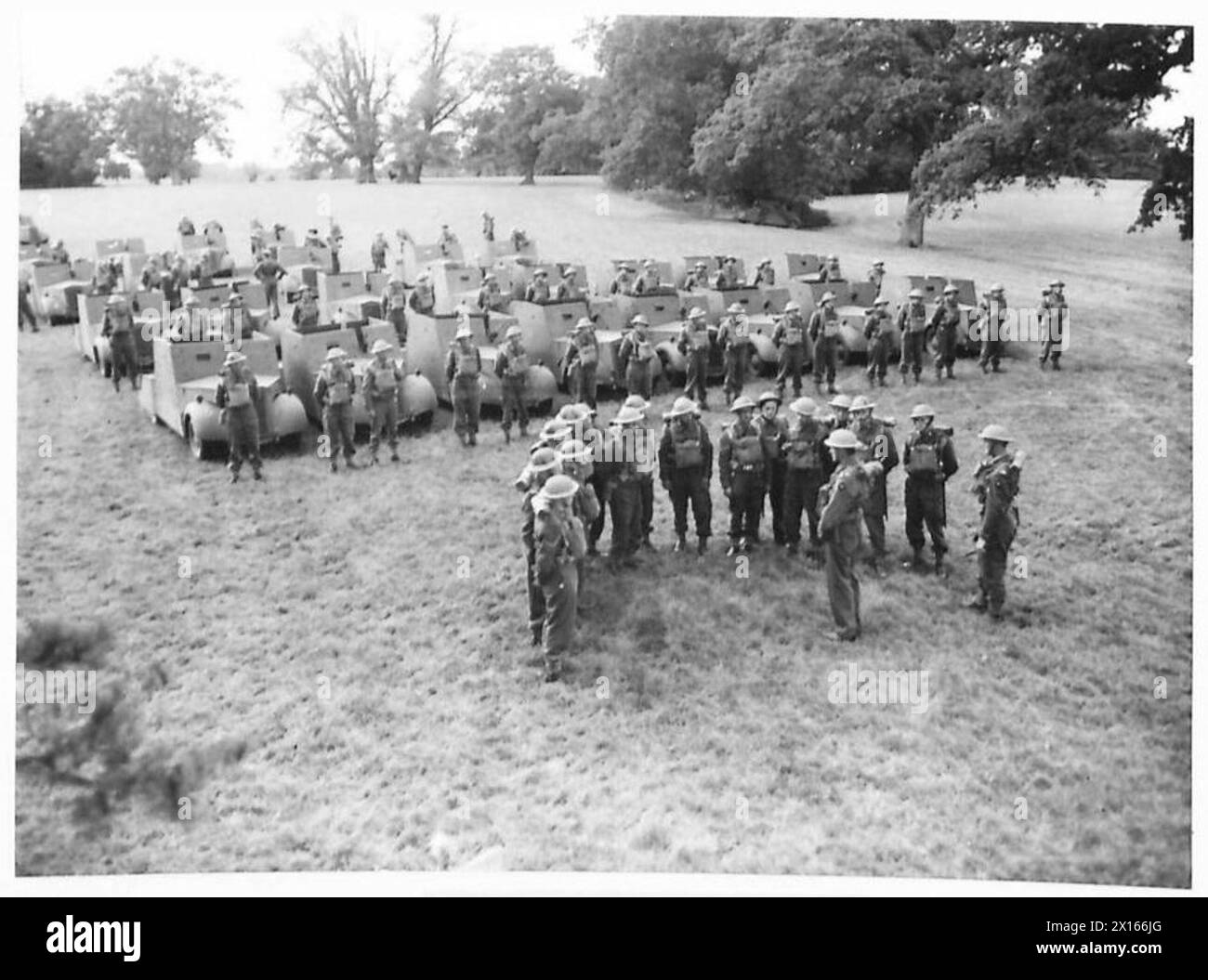 THE NEW "IRONSIDES" - The assembly before the exercise; the men ...