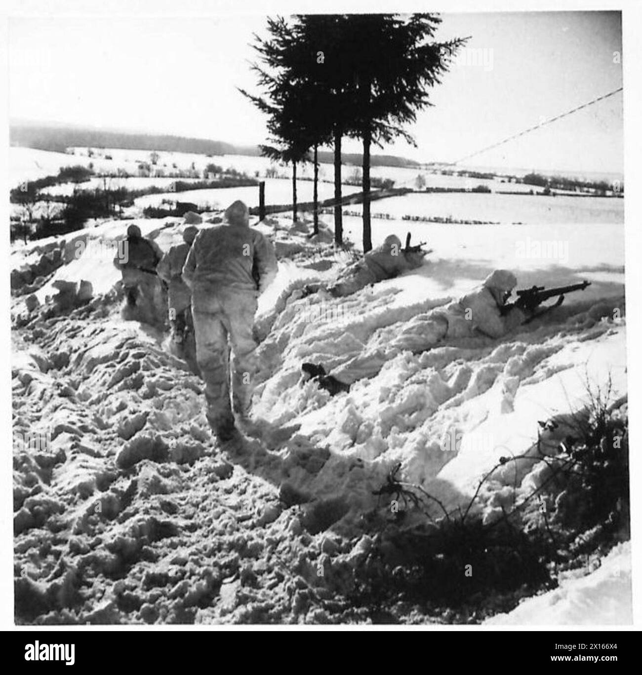 Air Landing Brigade soldiers take up defensive positions during a ...