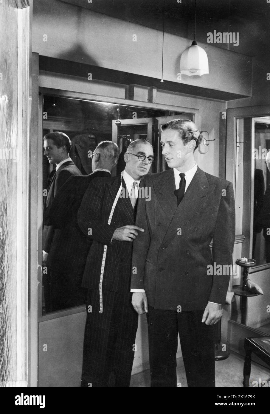 A BELGIAN BUYS A SUIT: TAILORING IN WARTIME LONDON, ENGLAND, UK, 1944 ...