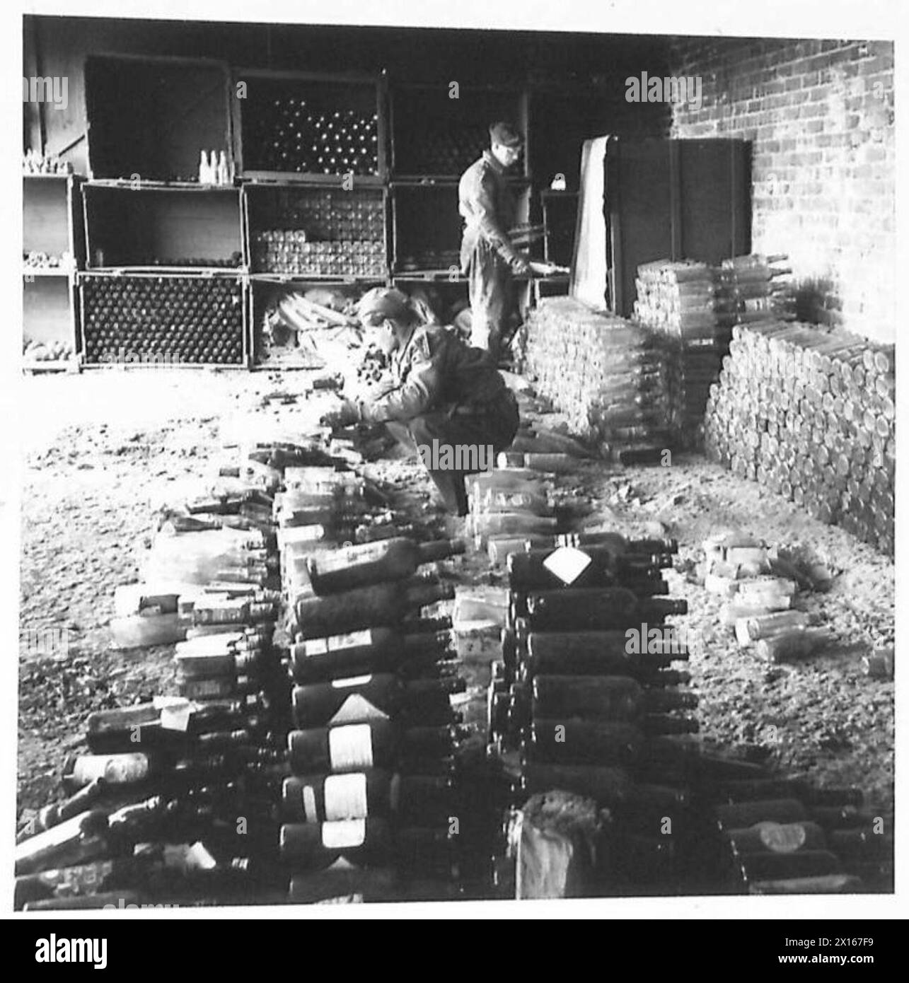 AT A NORTHERN IRELAND ARMY SALVAGE DEPOT - Sorting waste paper for ...