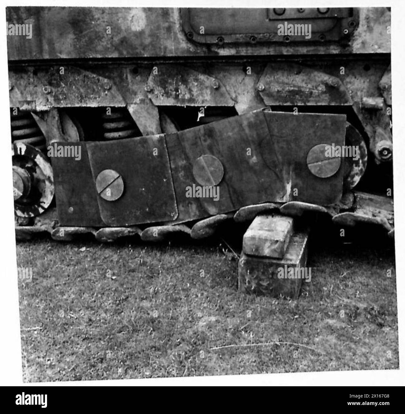 EXPERIMENTS IN TANK RECOVERY - Track starts to rise over obstacle ...