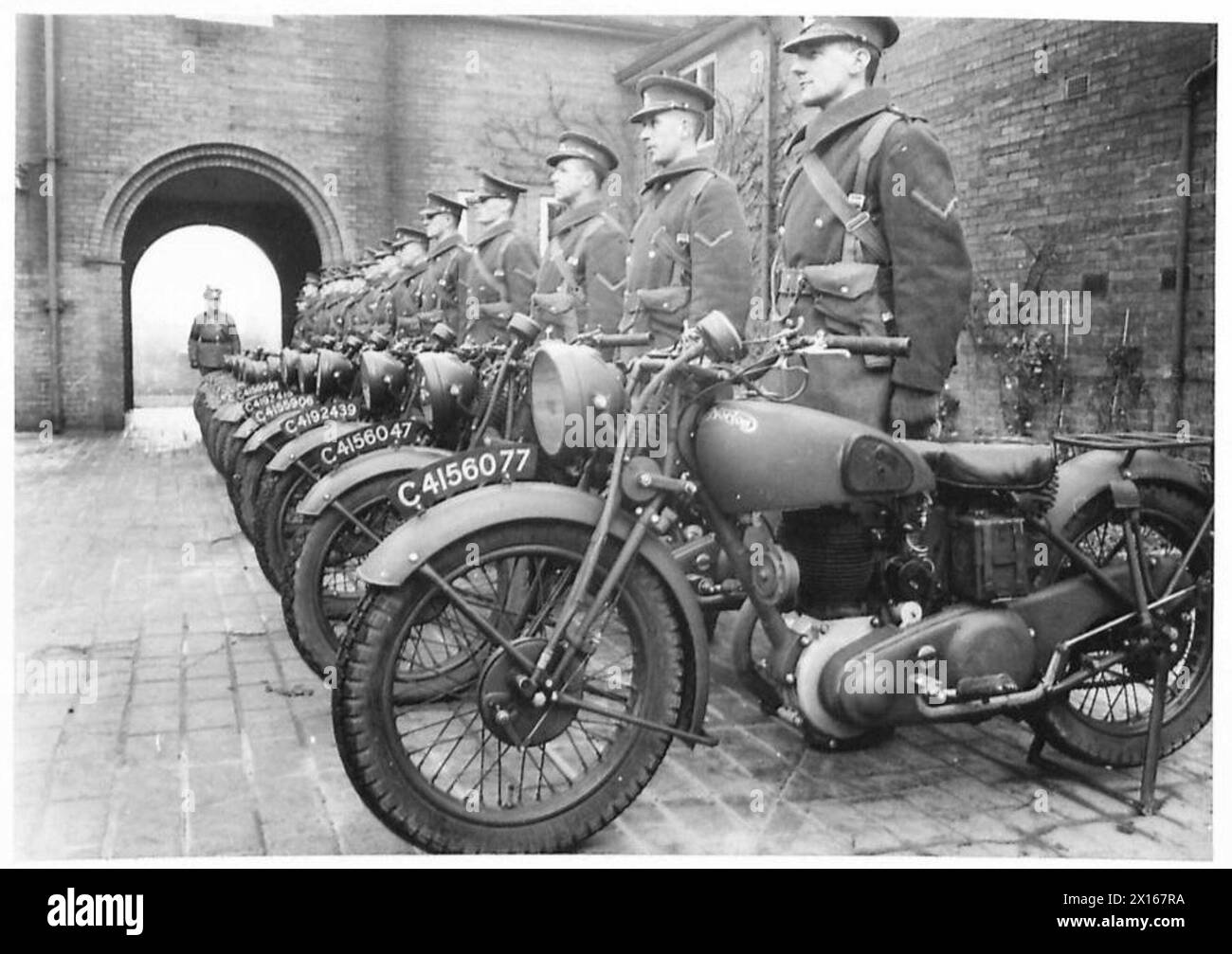 A MILITARY POLICE UNIT - A smart section: the Town Patrol parade before ...