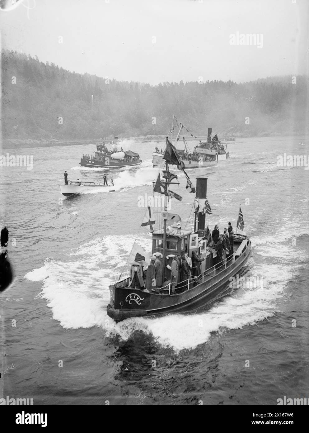 King Haakon of Norway and the Royal Children return to Oslo, 6–7 June ...