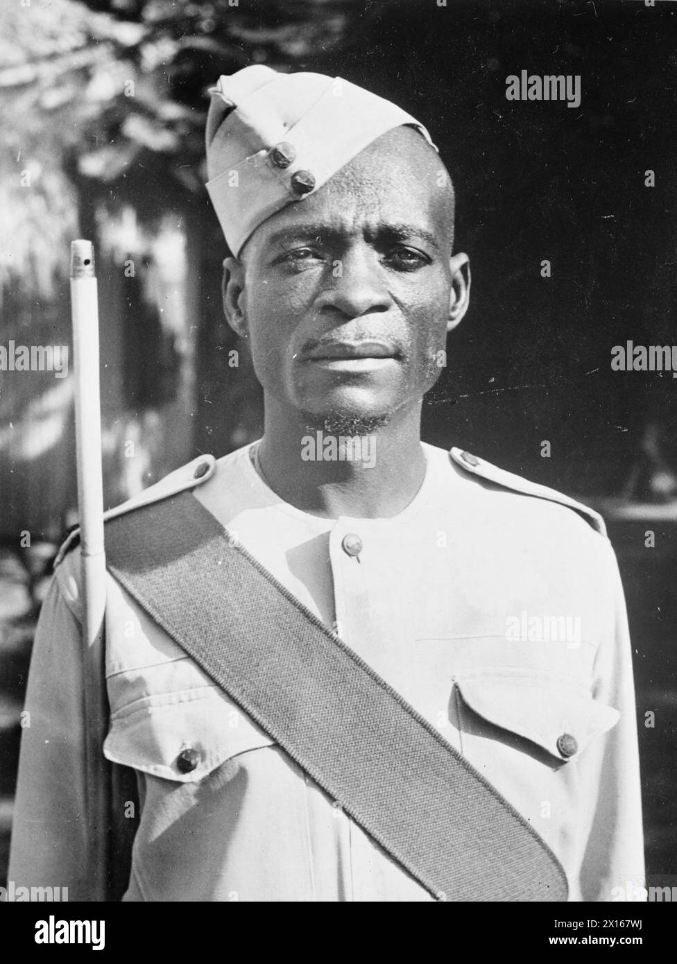 A HAUSA NCO OF THE ROYAL WEST AFRICAN FRONTIER FORCE, C. NOVEMBER 1943 ...