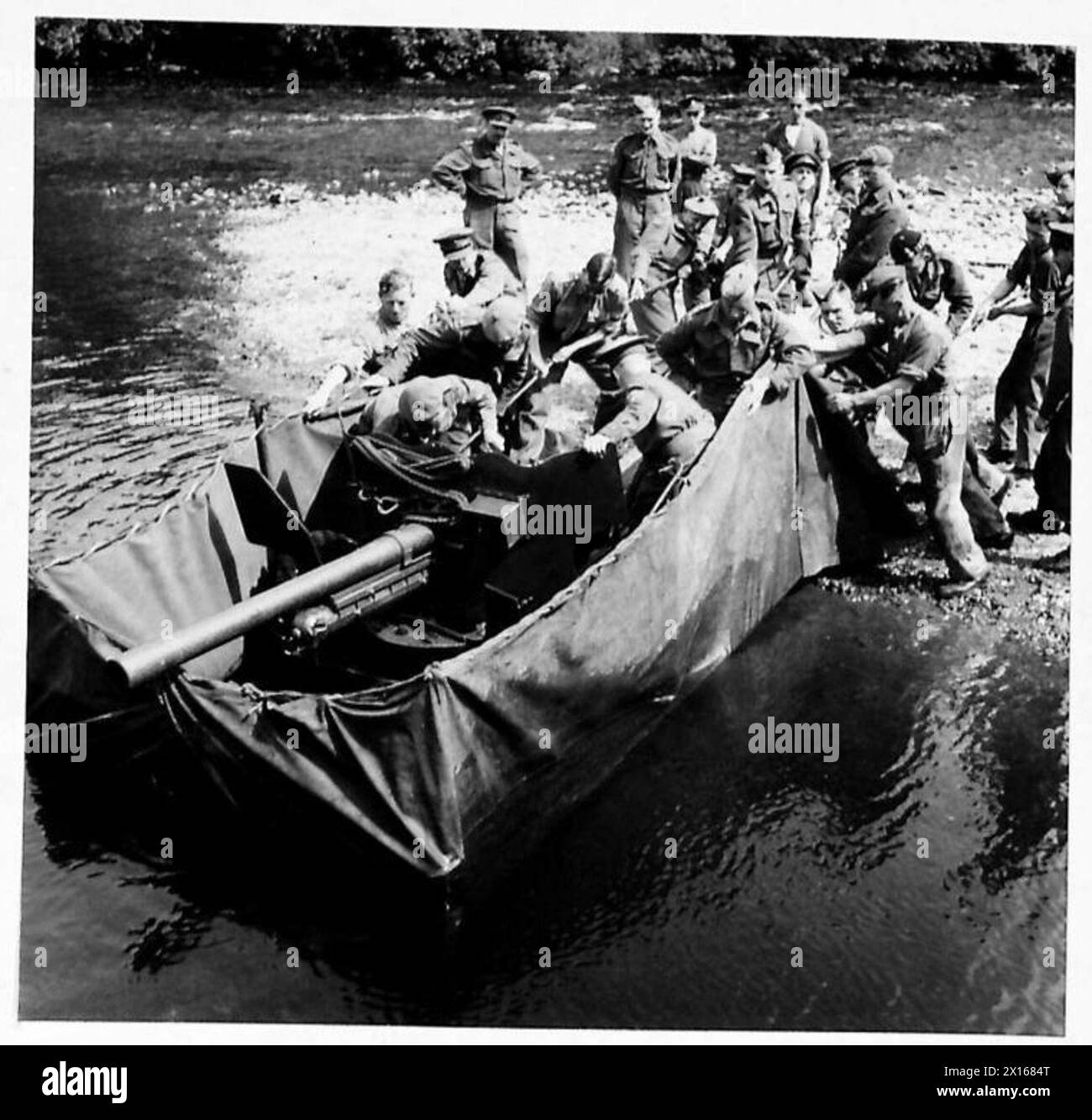 A 6-pounder anti-tank gun, crew of five, and 40 rounds are transported ...