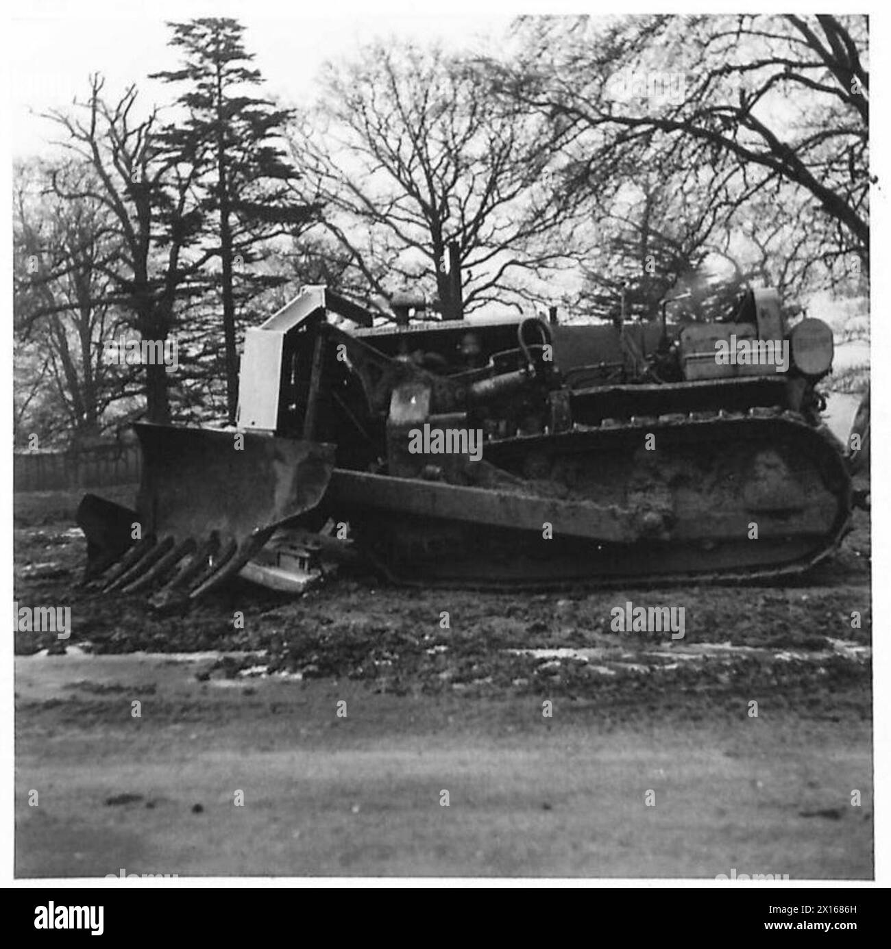 The Angle Dozer Pile is documented in various positions during British ...