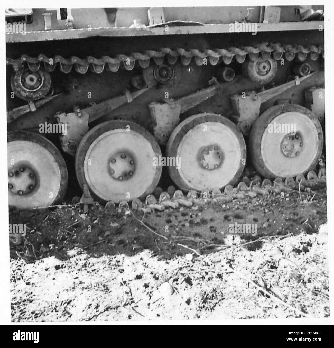 NEW ANTI-TANK WEAPON IN NORTH AFRICA - The penetration holes in a Mk 2 ...