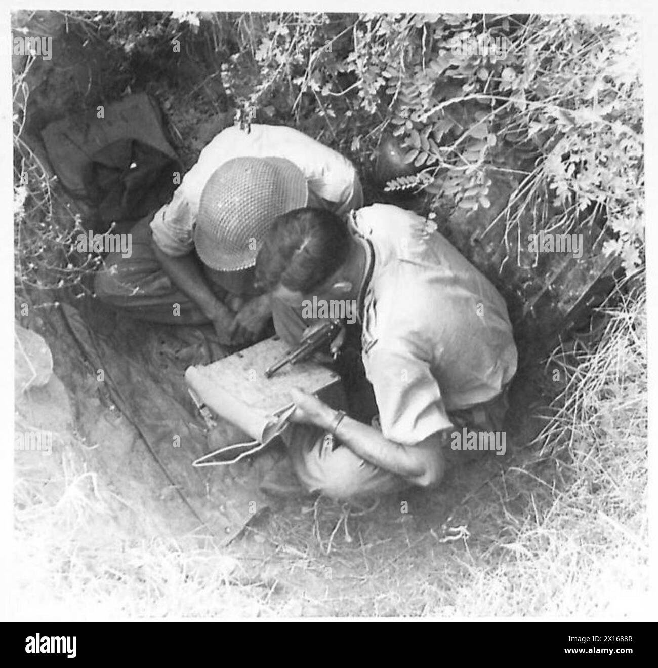 Scots troops of the Eighth Army encounter enemy-dug positions 1,000 ...