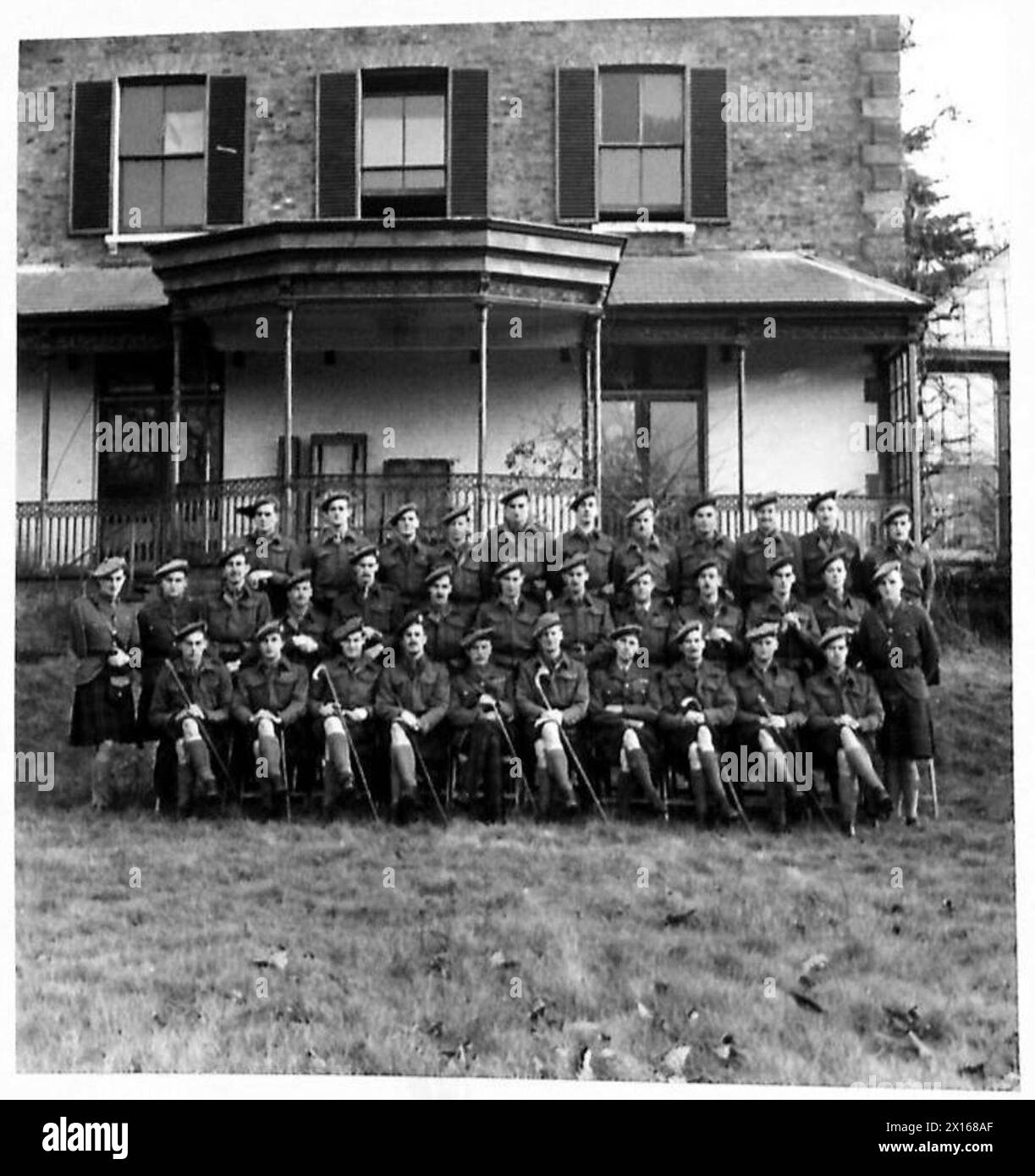 Officers of the Queen's Own Cameron Highlanders are pictured during the ...